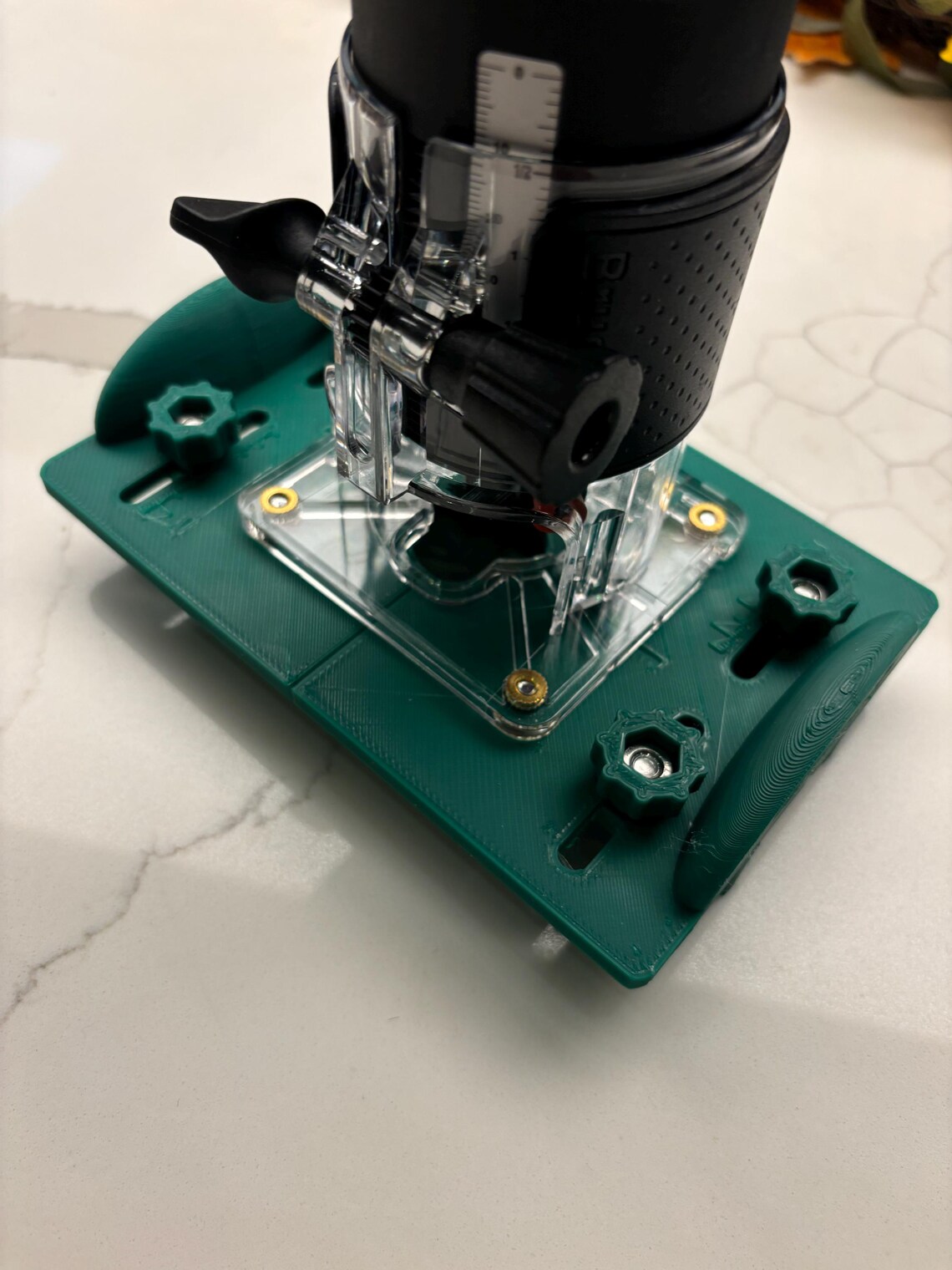 Bosch 18V-8 Advanced Trim Router Base Jig for Making Mortise / Slot ...