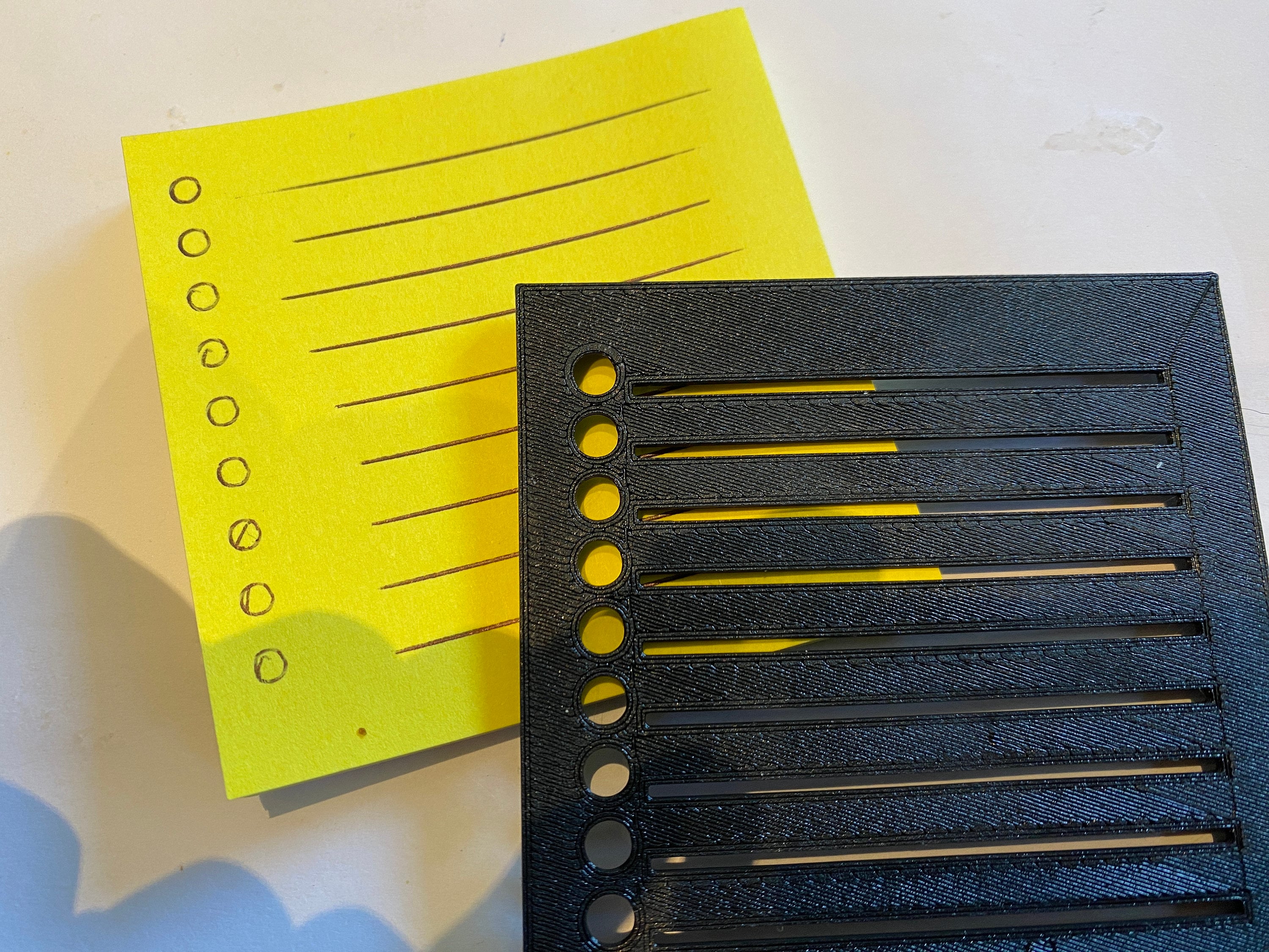 Sticky Note / Post It Note to Do List Note Stencil Checklist Organiser ...