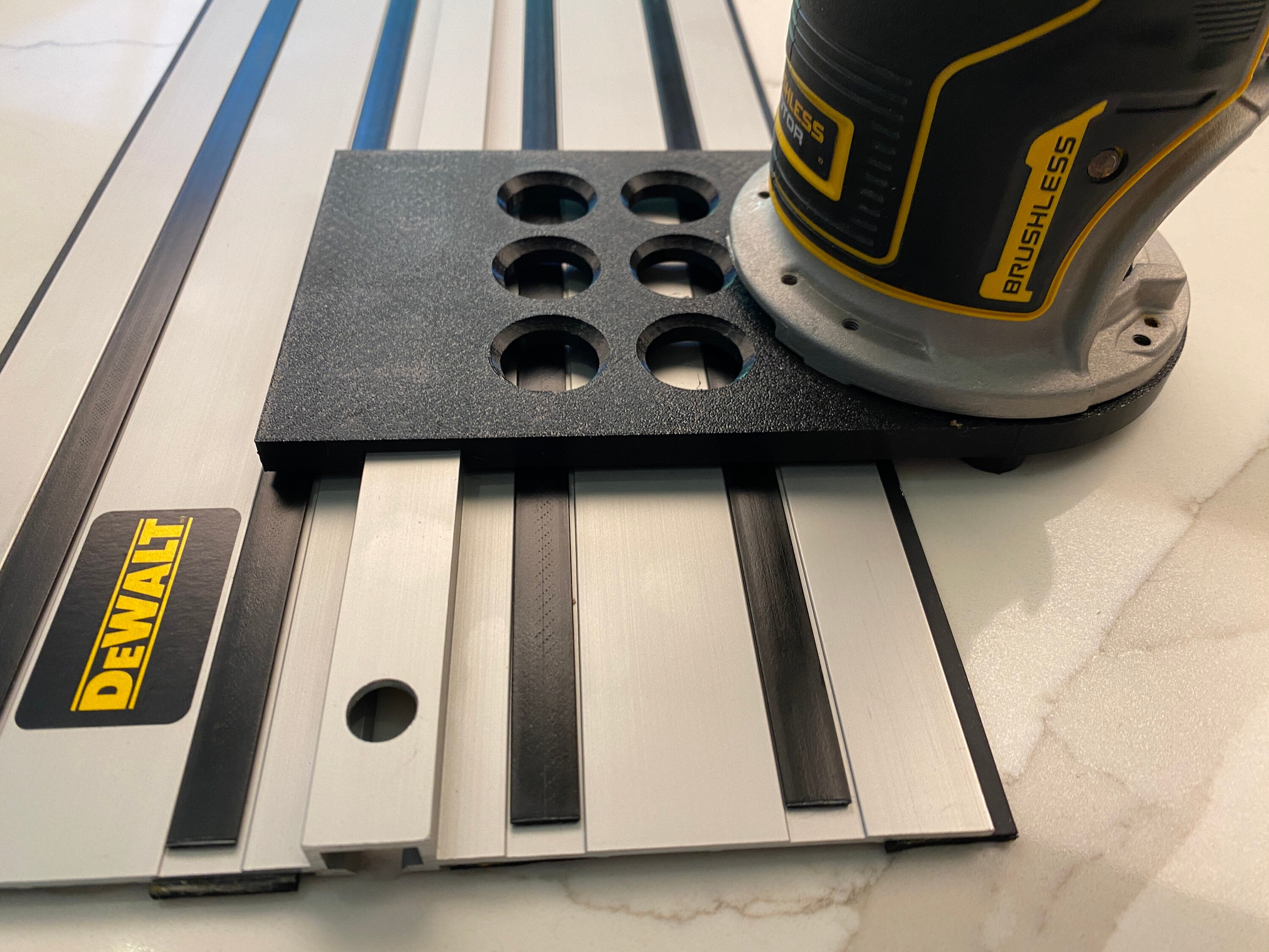 Dewalt Router DCW600 DWP611 Plunge Base Guide Rail Adapter for Dewalt ...
