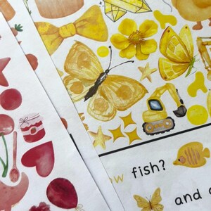 I Spy Printable: Colors & Counting Activity Sheets (digital Download ...