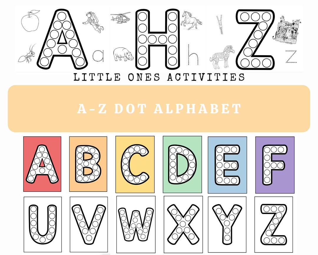 Alphabet (A-Z) - Letter Learning - Recognition - Fine Motor - Activity ...