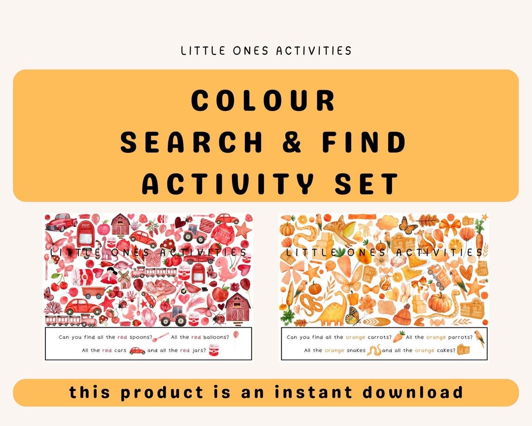 I Spy Printable: Colors L Counting Activity | School | Travel | Colour ...