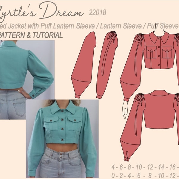Crop Jacket Pattern - Etsy