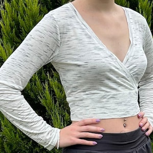 Ballerina Wrap Top Sewing Pattern: Stretch Knit, XS-XL (PDF Pattern) - Etsy