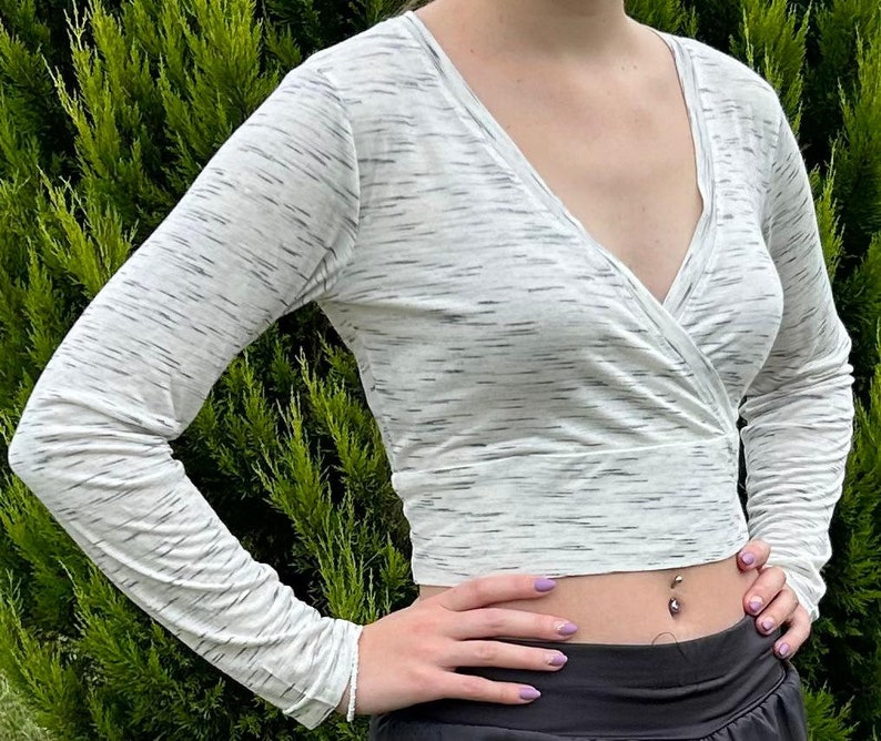 Ballerina Wrap Top Sewing Pattern: Stretch Knit, XS-XL (PDF Pattern) - Etsy
