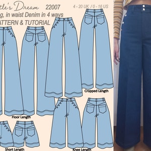 High Waisted Denim - Etsy