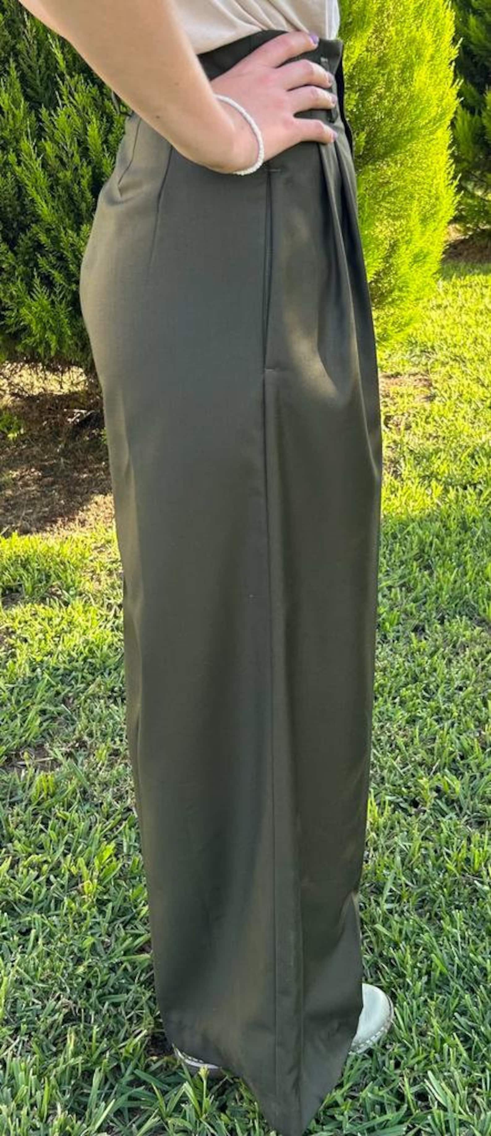 Wide Leg Trouser Sewing Pattern: High Waist Pleated Pants (PDF) - Etsy