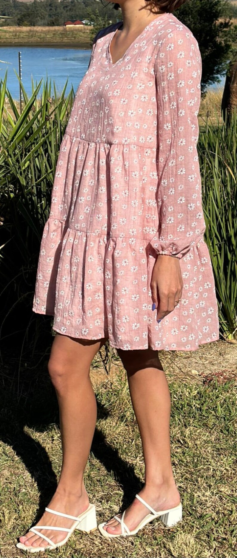 Pattern. 2 Tiered Dress With Sleeves or Sleeveless a Separate Under ...