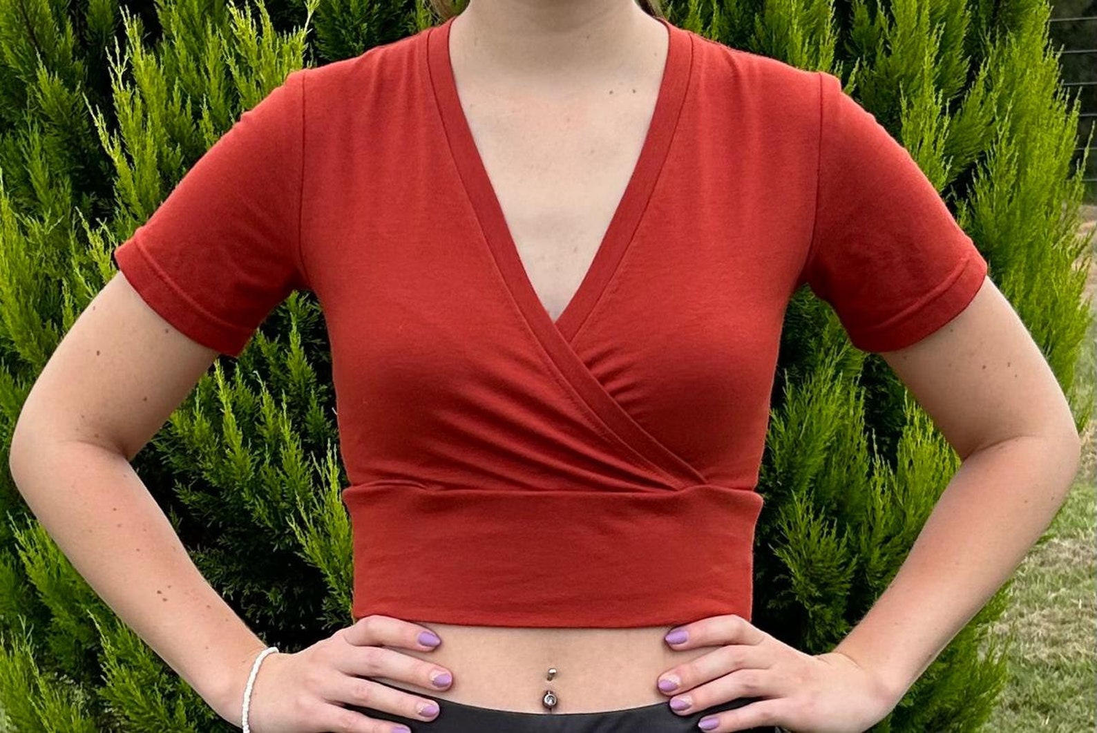 Ballerina Wrap Top Sewing Pattern: Stretch Knit, XS-XL (PDF Pattern) - Etsy