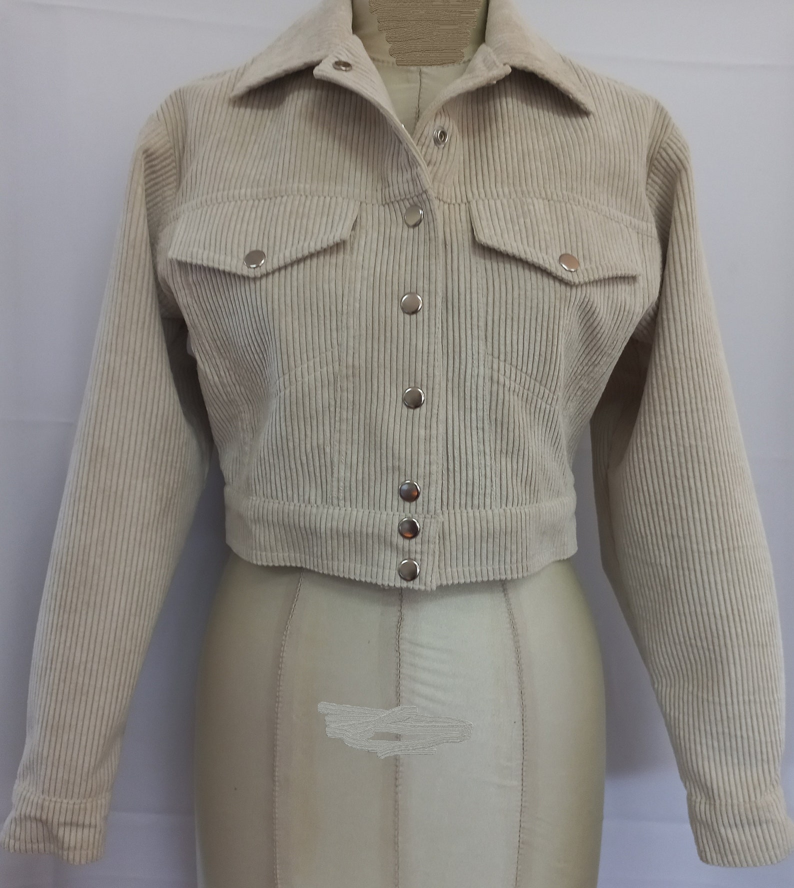 Drop Shoulder Jacket Sewing Pattern: With Flap Pockets, XS-XL (PDF ...