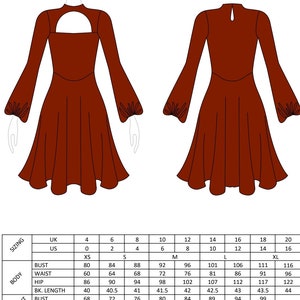 Stretch Knit Mini Dress Sewing Pattern: High Neck, Bishop Sleeves (PDF ...