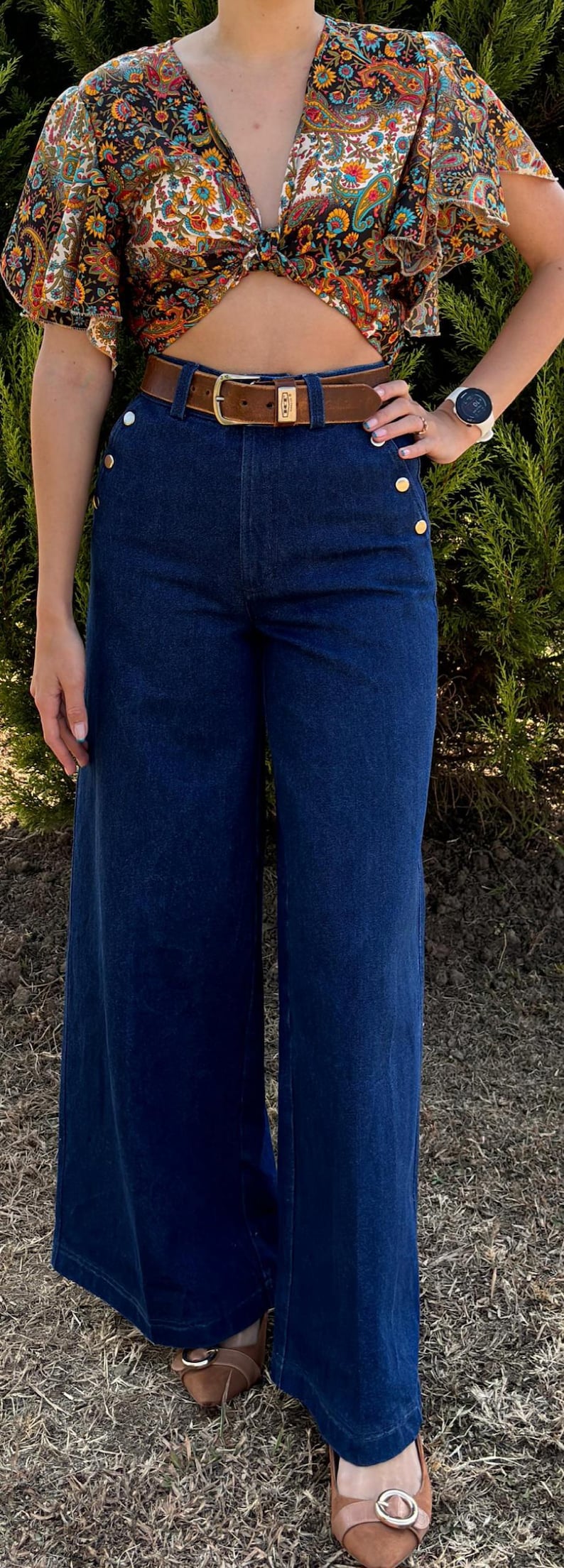 Wide Leg Denim Trouser Sewing Pattern: Multi-length (PDF) - Etsy