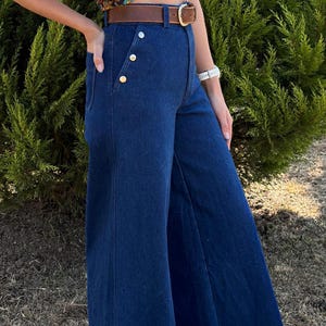 Wide Leg Denim Trouser Sewing Pattern: Multi-length (PDF) - Etsy