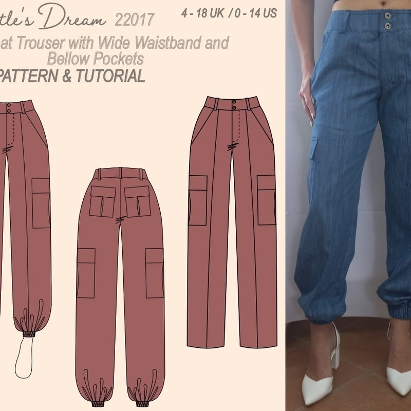 Cargo Pants Pattern - Etsy