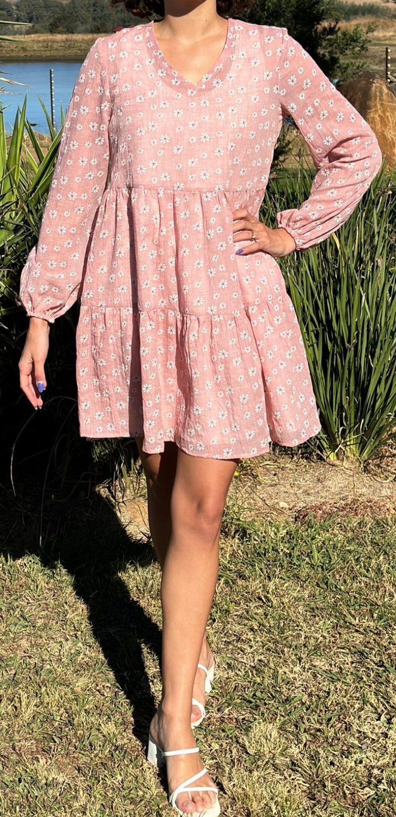 Pattern. 2 Tiered Dress With Sleeves or Sleeveless a Separate Under ...