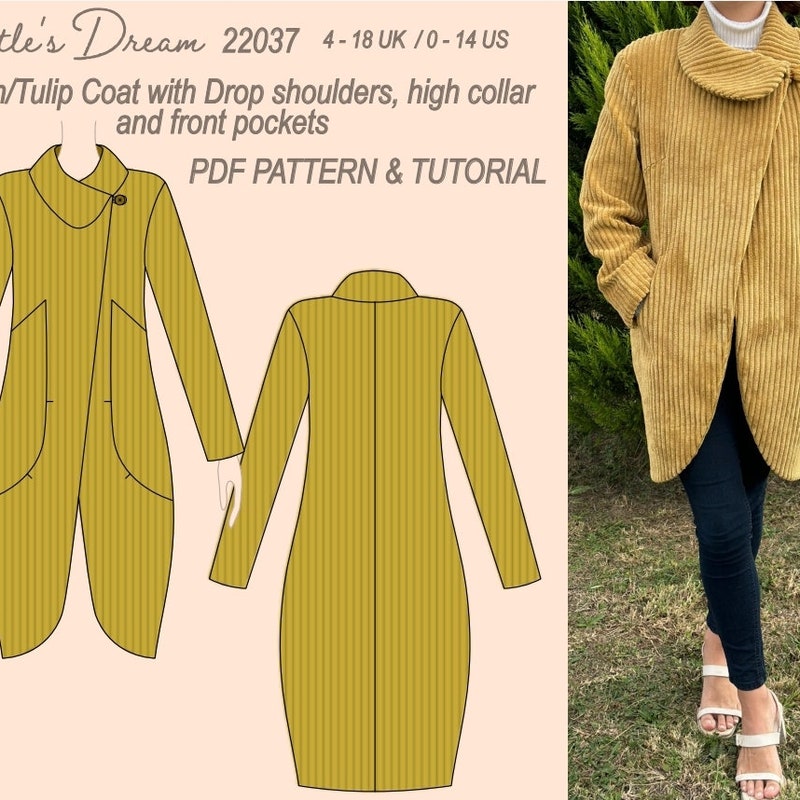 Cocoon Dress Pattern - Etsy