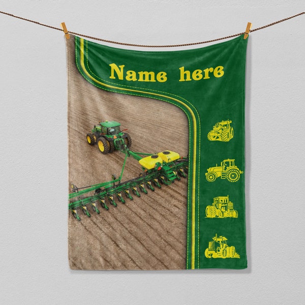 Tractor Blanket - Etsy