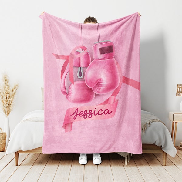 Pink Ribbon Fleece - Etsy