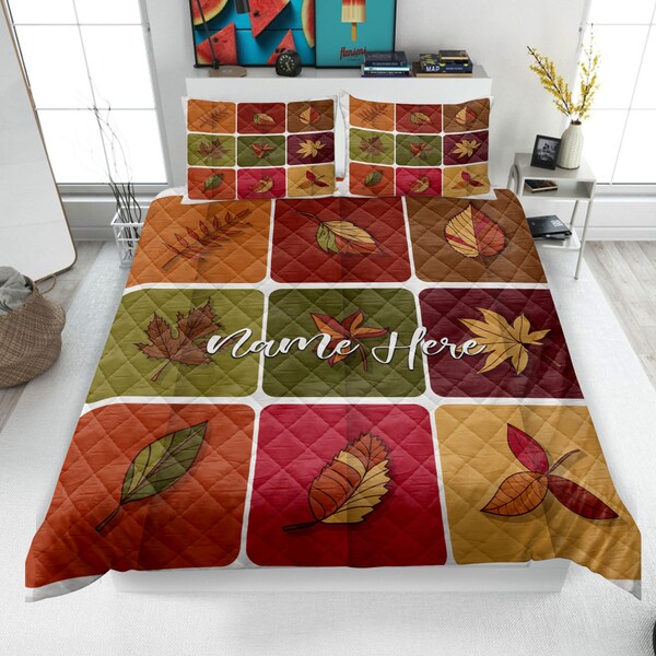 Autumn Leaves Quilt - Etsy