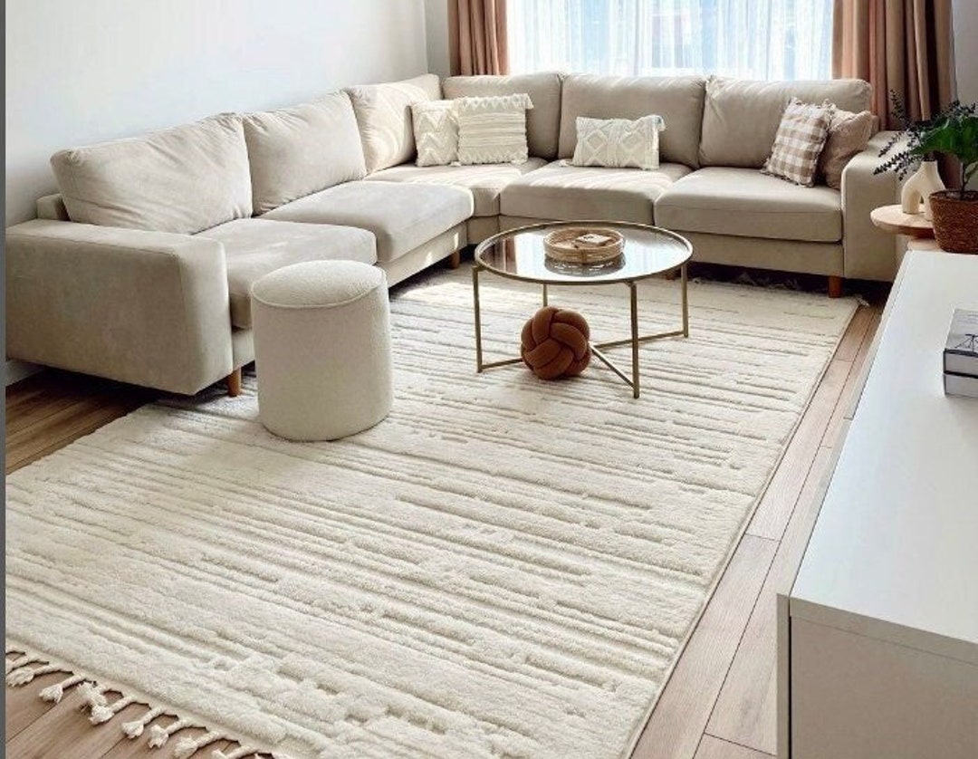 Cream Rug for Bedroom, Large Boho Area Rug, Extra Soft Cream Bedroom ...