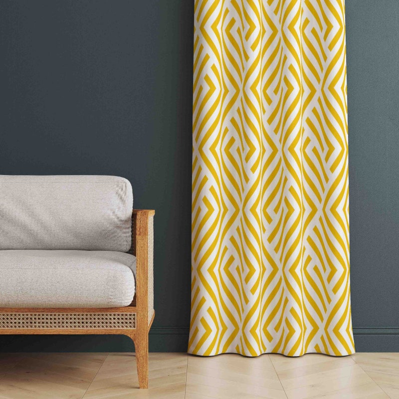 Yellow Curtains - Etsy