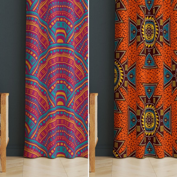 Aztec Print Curtain - Etsy