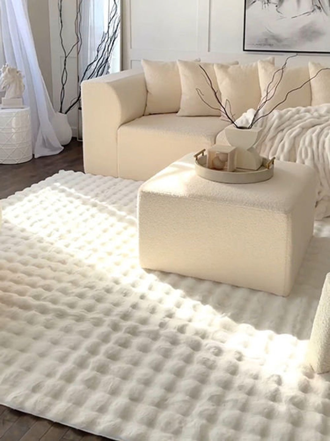 Shaggy Kids Room Rugs, Bubble Rugs for Nursery, Soft Plush Bubble Rugs ...