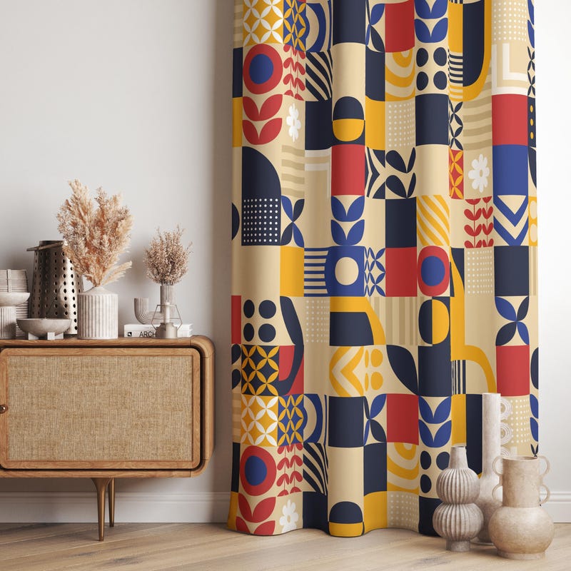 Colorful Curtains - Etsy