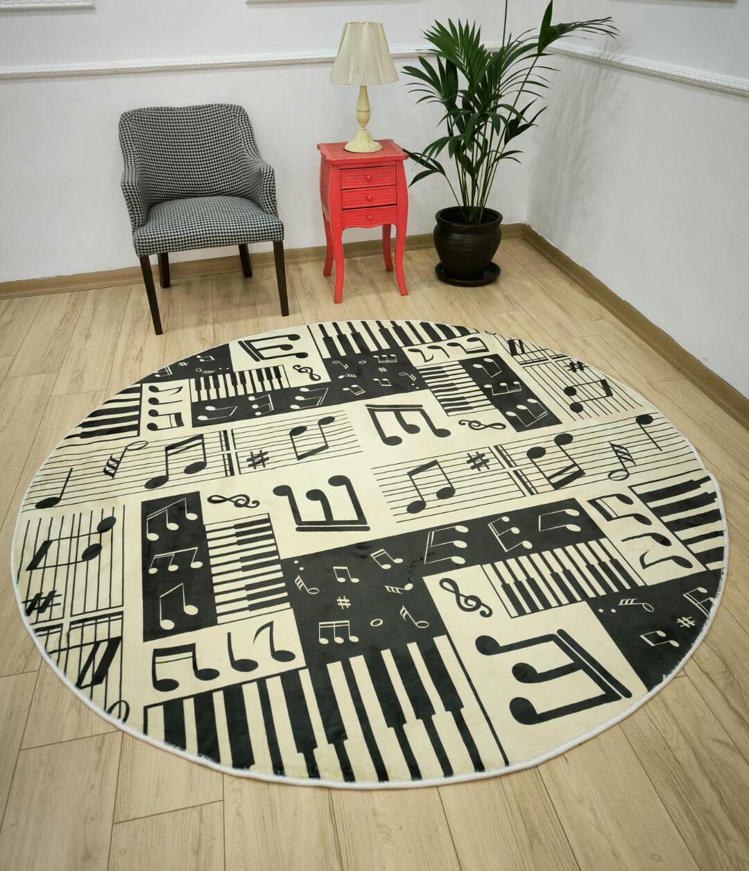 Music Notes Rugs, Music Themed Soft Rugs for Music Room, Musical Notes ...