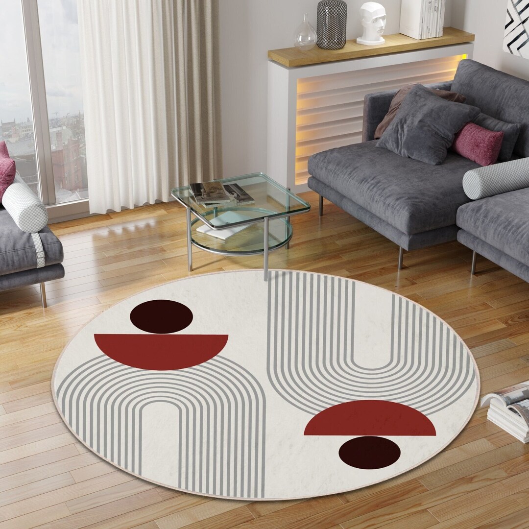 Boho Round Rug, Round Rug for Dining Room, Circular Rugs for Living ...