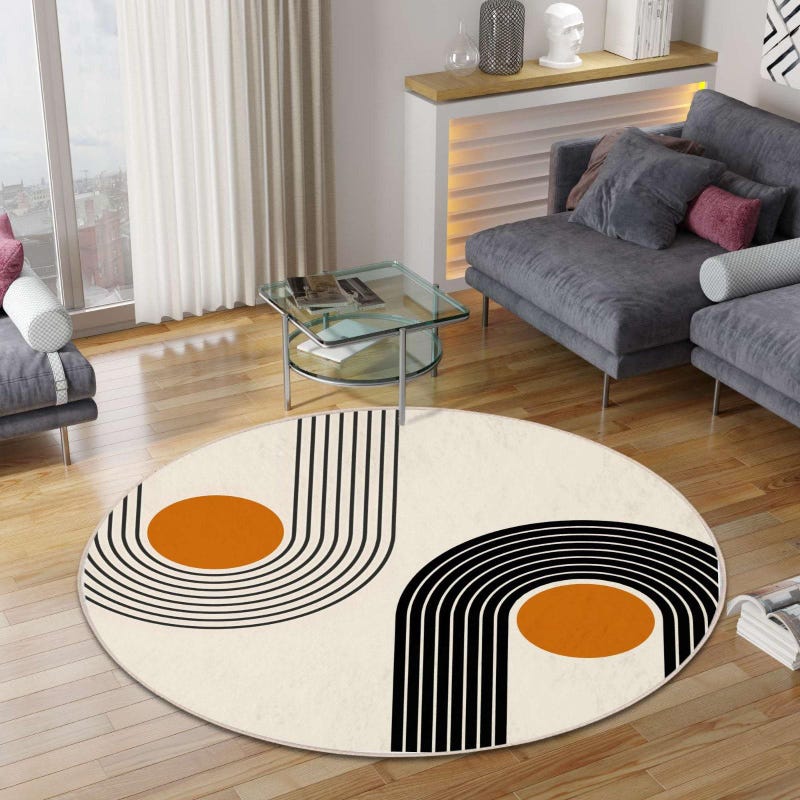 Round Rug - Etsy