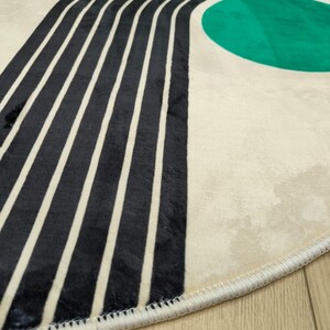 Pastel Colors Rug for Room, Circular Rug, Round Rug for Dining Room ...