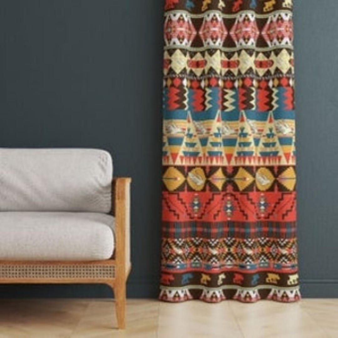 African Curtains, African Patterned Curtains for Ethnic Decor, Ethnic ...