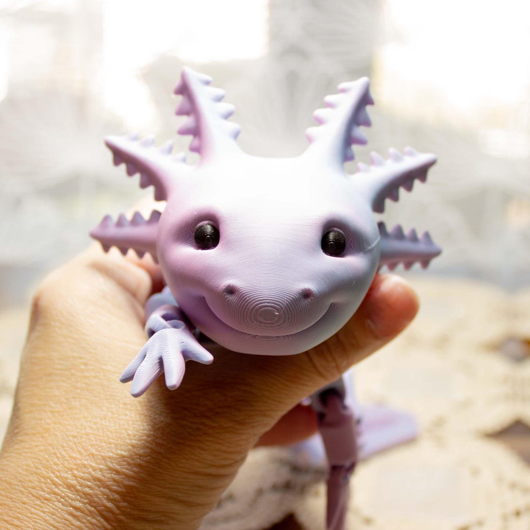 Mochi the Axolotl – the Smiling Swimmer of Serene Vibes - Etsy