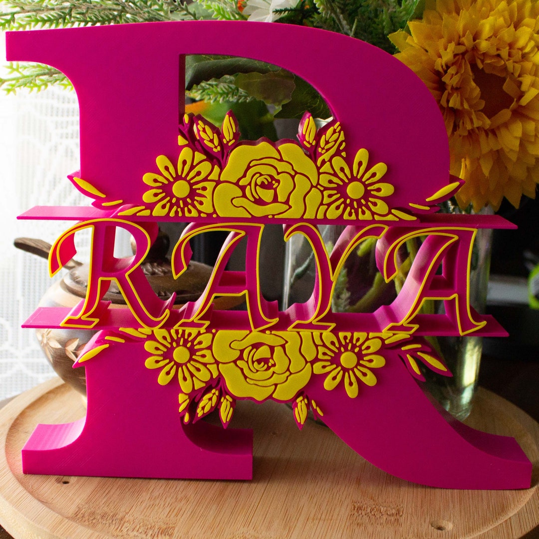 Modern Split Style 3D Name Plate Customised Elegance for Your Space ...