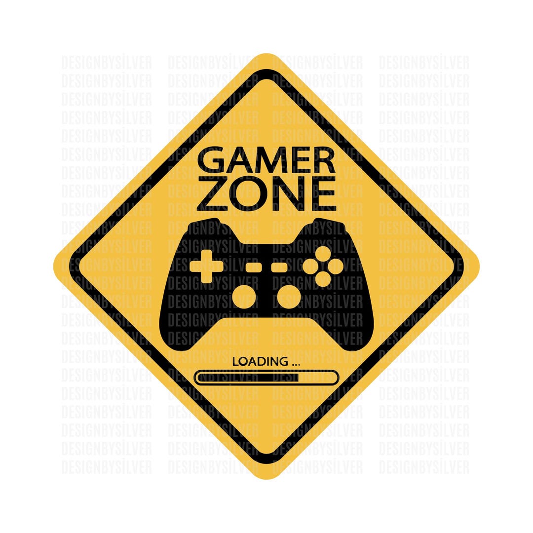 Gamer Zone SVG File - Gaming Controller Loading Sign Digital Download ...