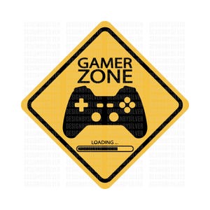 Gamer Zone SVG File - Gaming Controller Loading Sign Digital Download ...