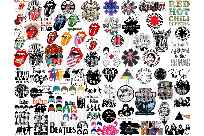 Rock Bands SVG Bundle Svg Png Dxf Eps Pdf Cut File For - Etsy España