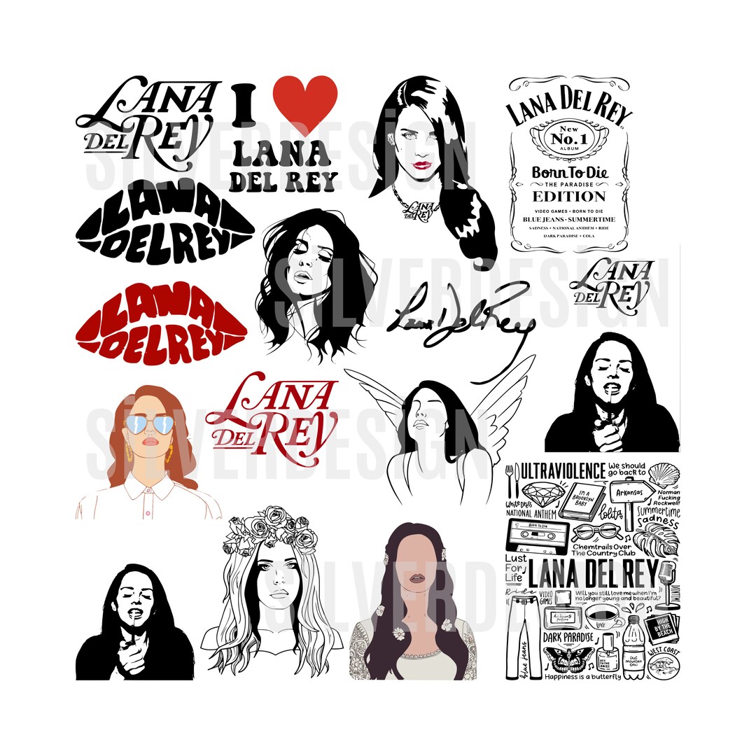 Lana Del Rey Svg Bundle Clipart, Cut File, Born to Die, Music Svg, LDR ...