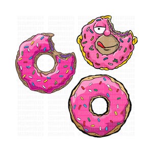 Simpsons Donut SVG Bundle Clipart, Svg File for Cricut, Digital ...