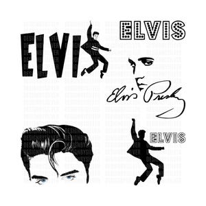 Elvis Presley SVG Bundle - Cut File for Cricut - the King of Rock N ...