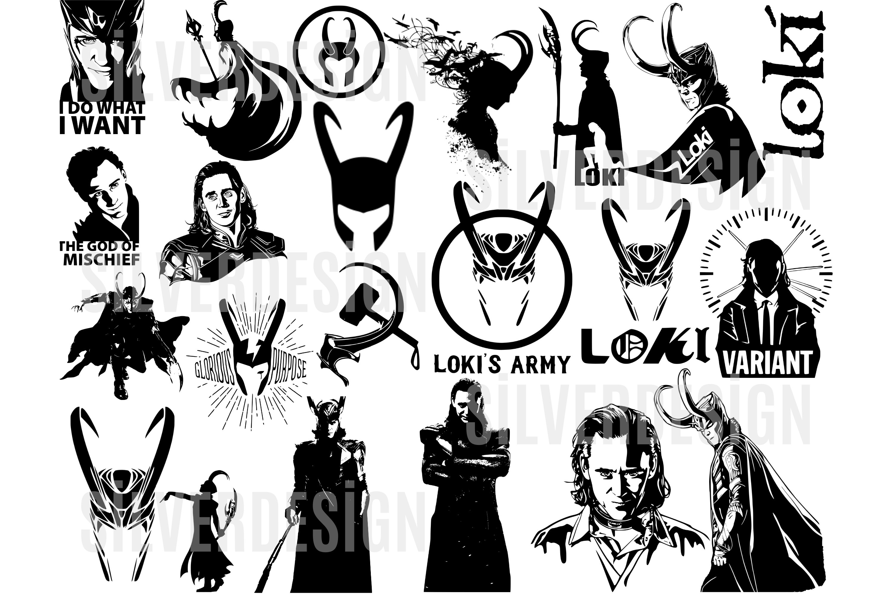 Loki SVG Bundle Svg Png Dxf Eps Pdf Perfect Cut File for Cricut Digital ...
