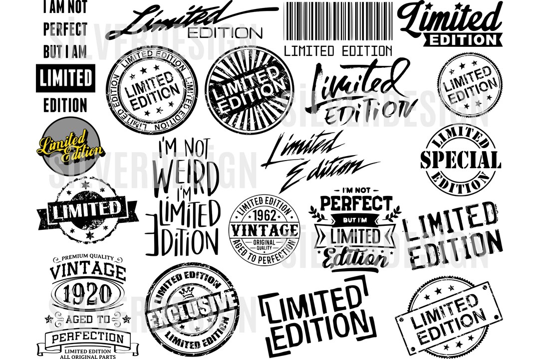 Limited Edition SVG Bundle - Svg Png Dxf Eps Pdf - Cut File for Cricut ...