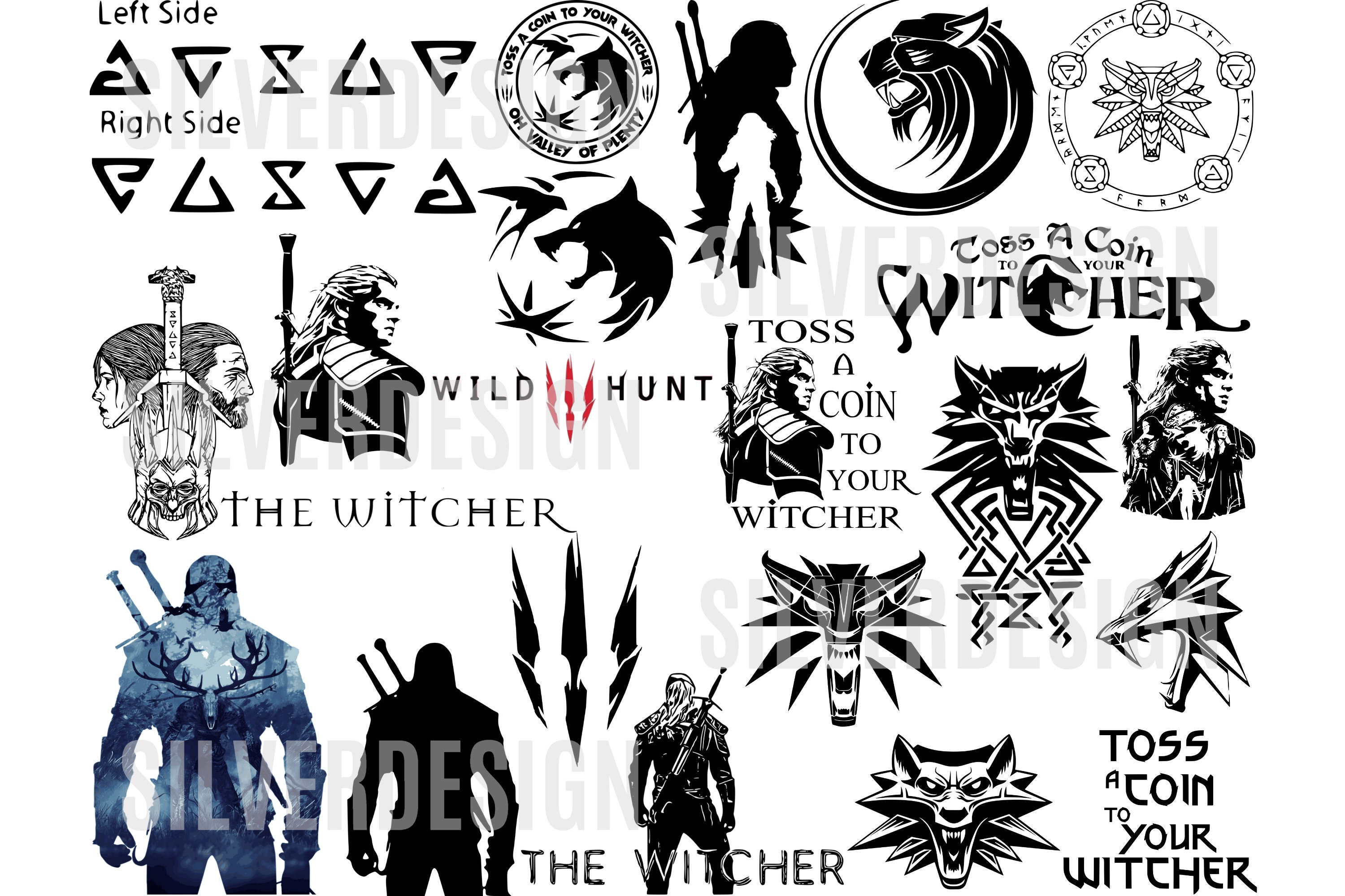 The Witcher SVG Bundle Cut File for Cricut Svg Png Dxf Eps - Etsy Singapore