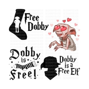 Dobby SVG Bundle - Free Elf - Svg Png Dxf Eps Pdf - Digital Downloads ...
