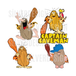 Captain Caveman Svg Bundle, Captain Caveman Png, Digital Downloads ...