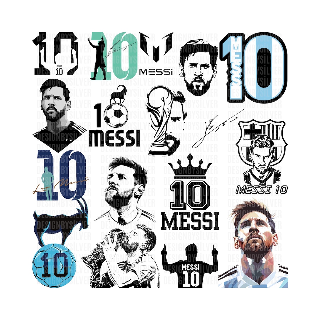 Lionel Messi SVG Bundle, Cut File for Cricut, Football Fan Art, Soccer ...