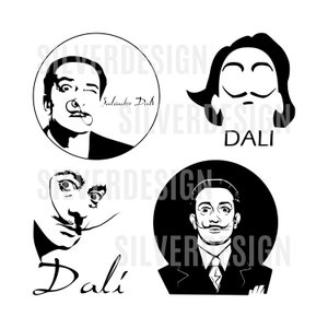 Salvador Dali SVG Bundle Clipart - Dali Png - Cut File for Cricut ...