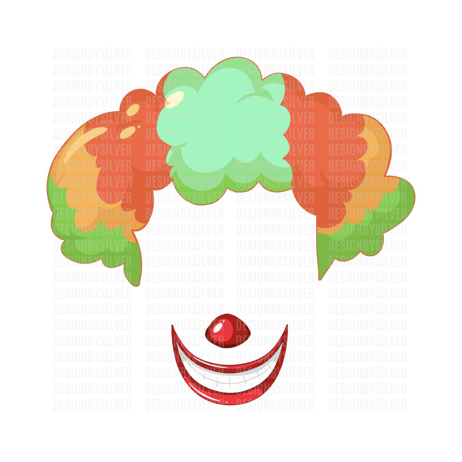 Clown Face Svg Cut File, Svg Png Dxf Eps Pdf Digital Download, Fun ...