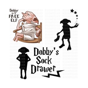 Dobby SVG Bundle - Free Elf - Svg Png Dxf Eps Pdf - Digital Downloads ...